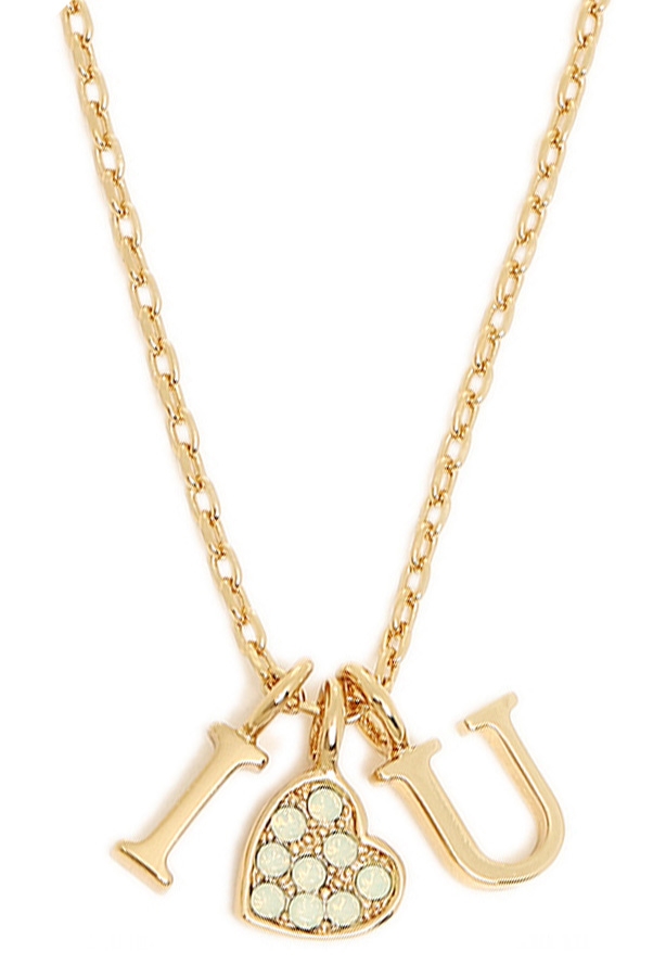 GUESS JEWELLERY GUESS KISS & LOVE COLLAR UBN61090 - PlanetaRelojes.com